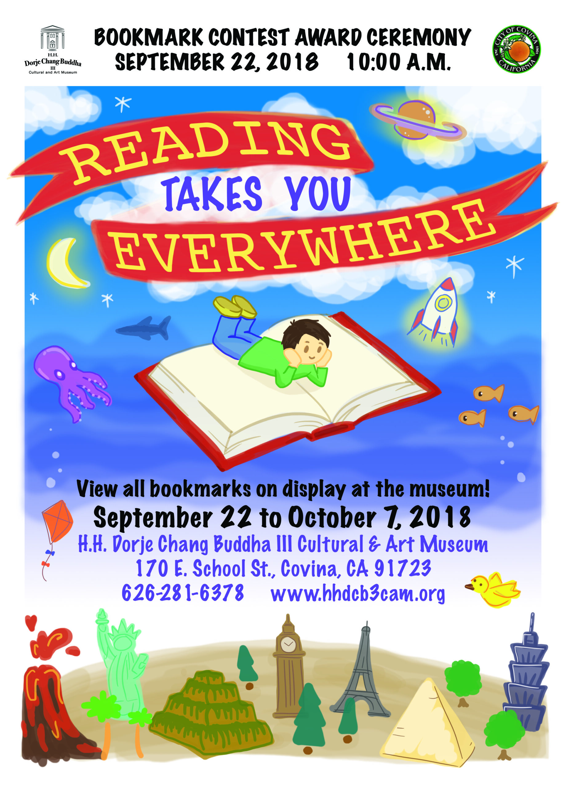 2018 Covina Bookmark Contest Award Ceremony - H.H. Dorje Chang Buddha ...